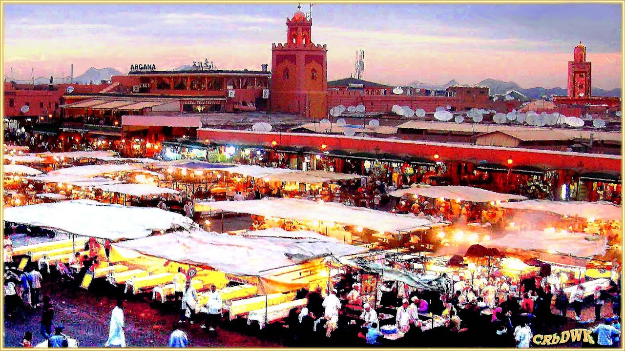 MARRAKESCH: Djemna el Fna, "Platz der Märchenerzähler" - YouTube