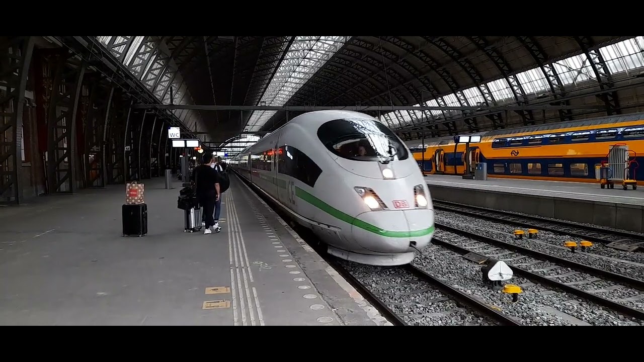 DB ICE arrival into Amsterdam. - YouTube