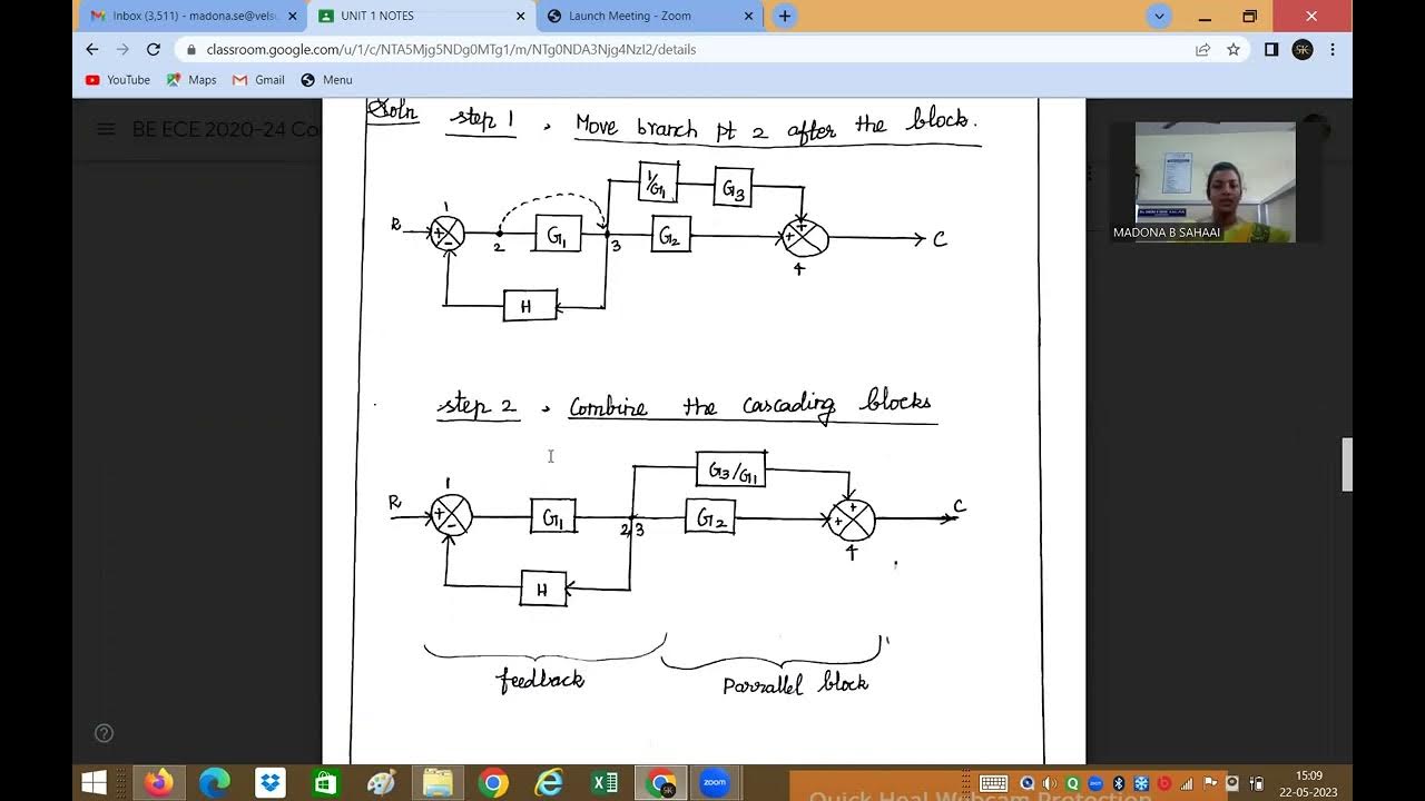 Signal Flow Graph Problem 1 - YouTube