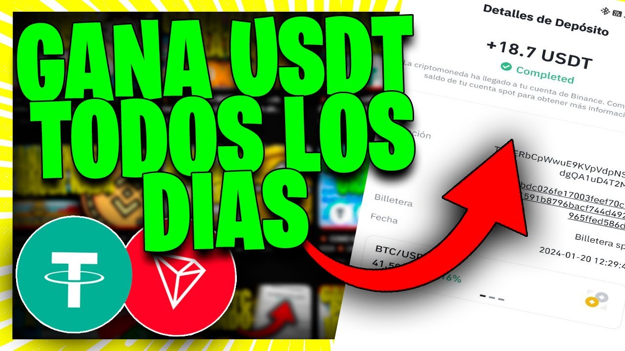 🔥 ASI ME GANE 50$ DOLARES en 10 Minutos | COMO GANAR TETHER USDT 2024 | GANA USDT TODOS LOS DIAS ...