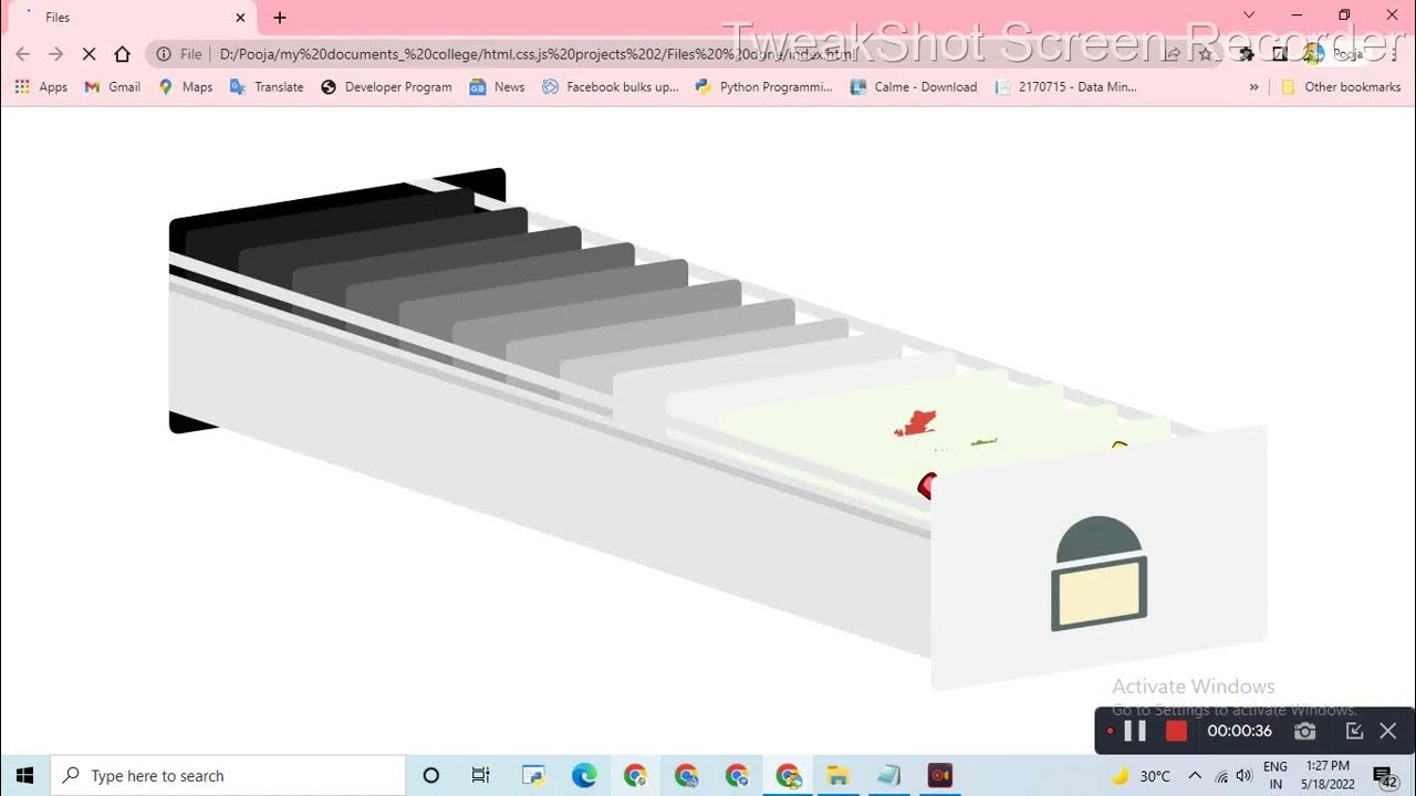 files animation || HTML, CSS, JS projects || Study easier by Pooja Patel || Coding for beginners ...