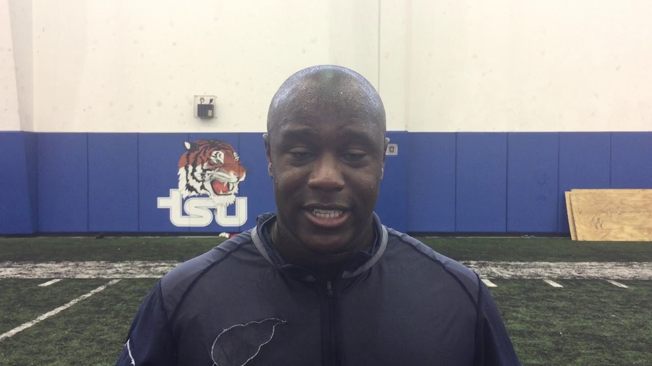 Tiger Football Camp 2018: Day 14 - Cornerbacks Coach, Ahmaad Smith ...