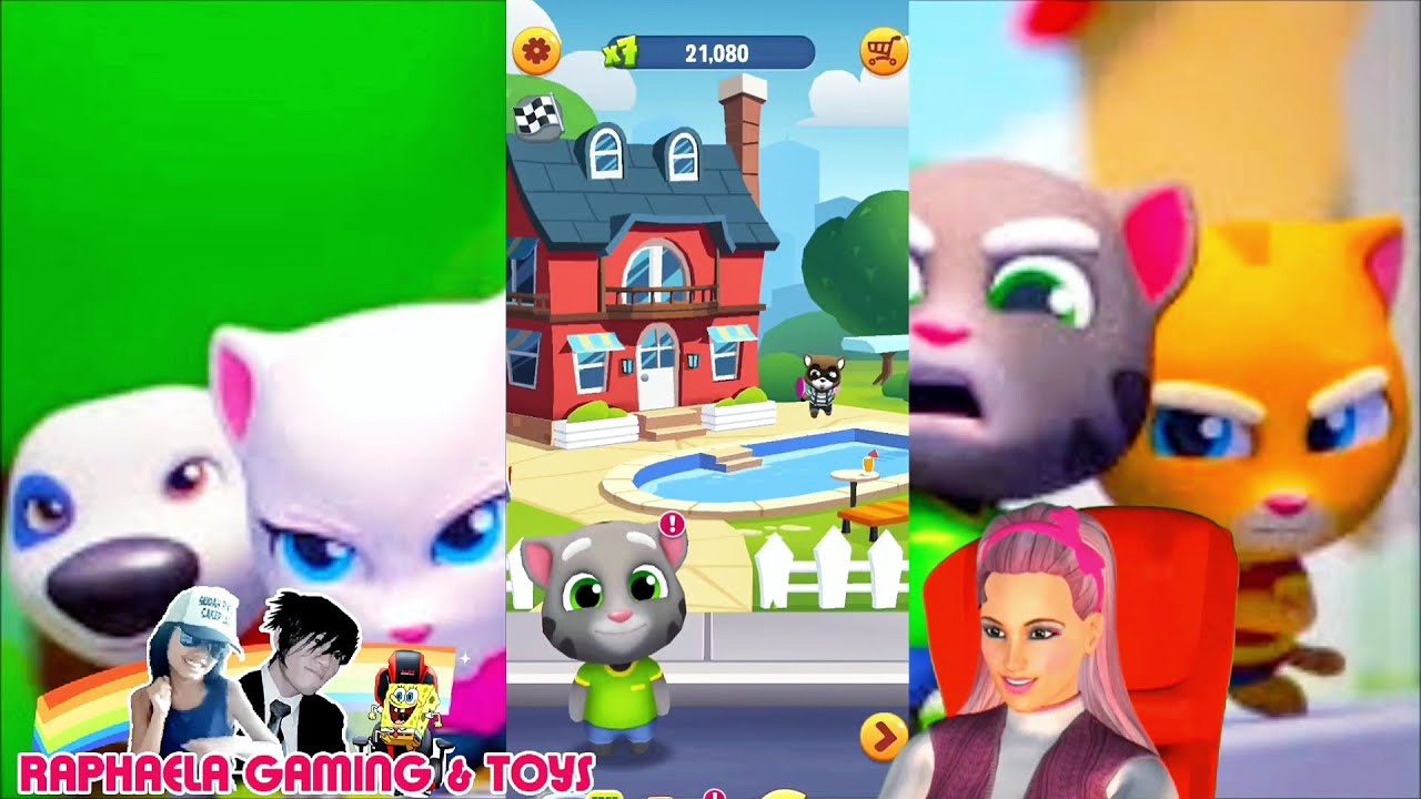 Permainan kucing lari | Talking Tom gold run gameplay boss fight - YouTube