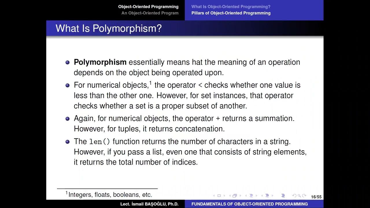 03 Polymorphism and An Object Oriented Program - YouTube