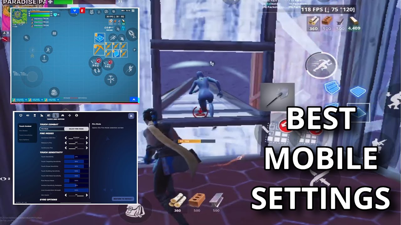 The BEST 2025 Fortnite Mobile Settings & Button Layout - IPad Pro M4 ...