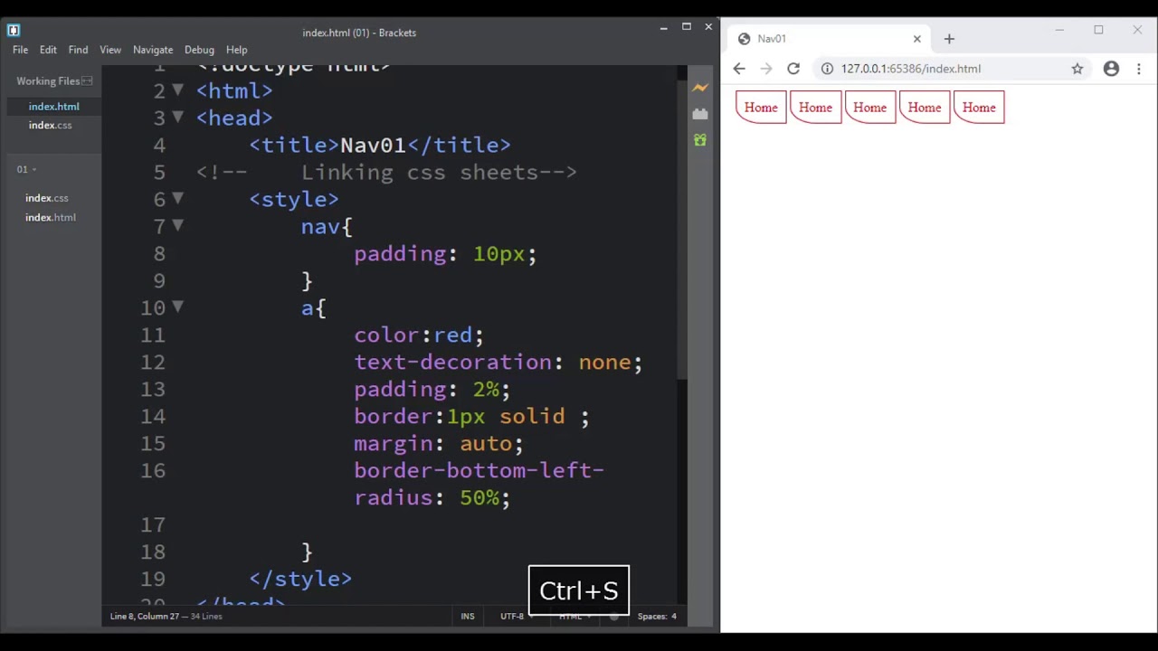 Simplest Navigation Bar Using Html And Css Only 3 Minute Tutorials By Nikhil Pareek Youtube 1810
