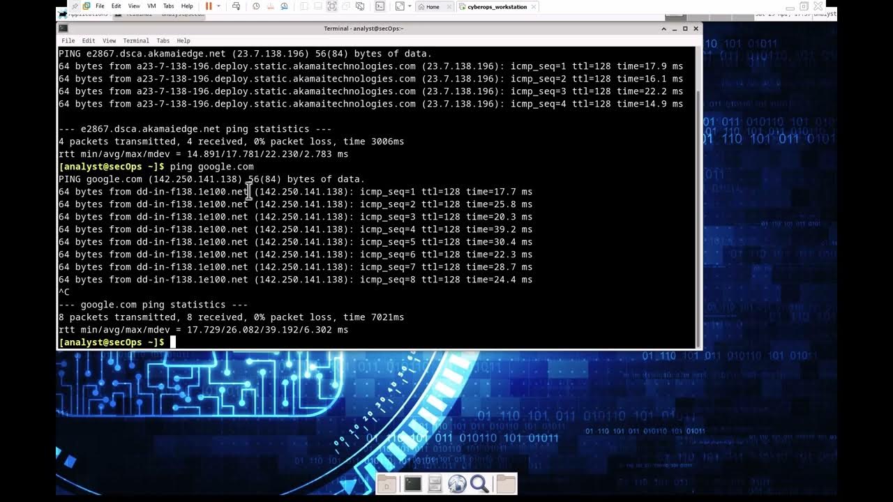 Cisco - CyberOps Associate - 5.1.5 Lab - Tracing a Route - YouTube
