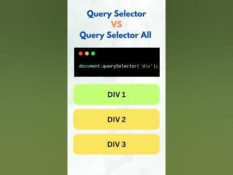 Query Selector Vs Query Selector All #css #js #html #shortvideo #shorts #viral #viralvideo video ...