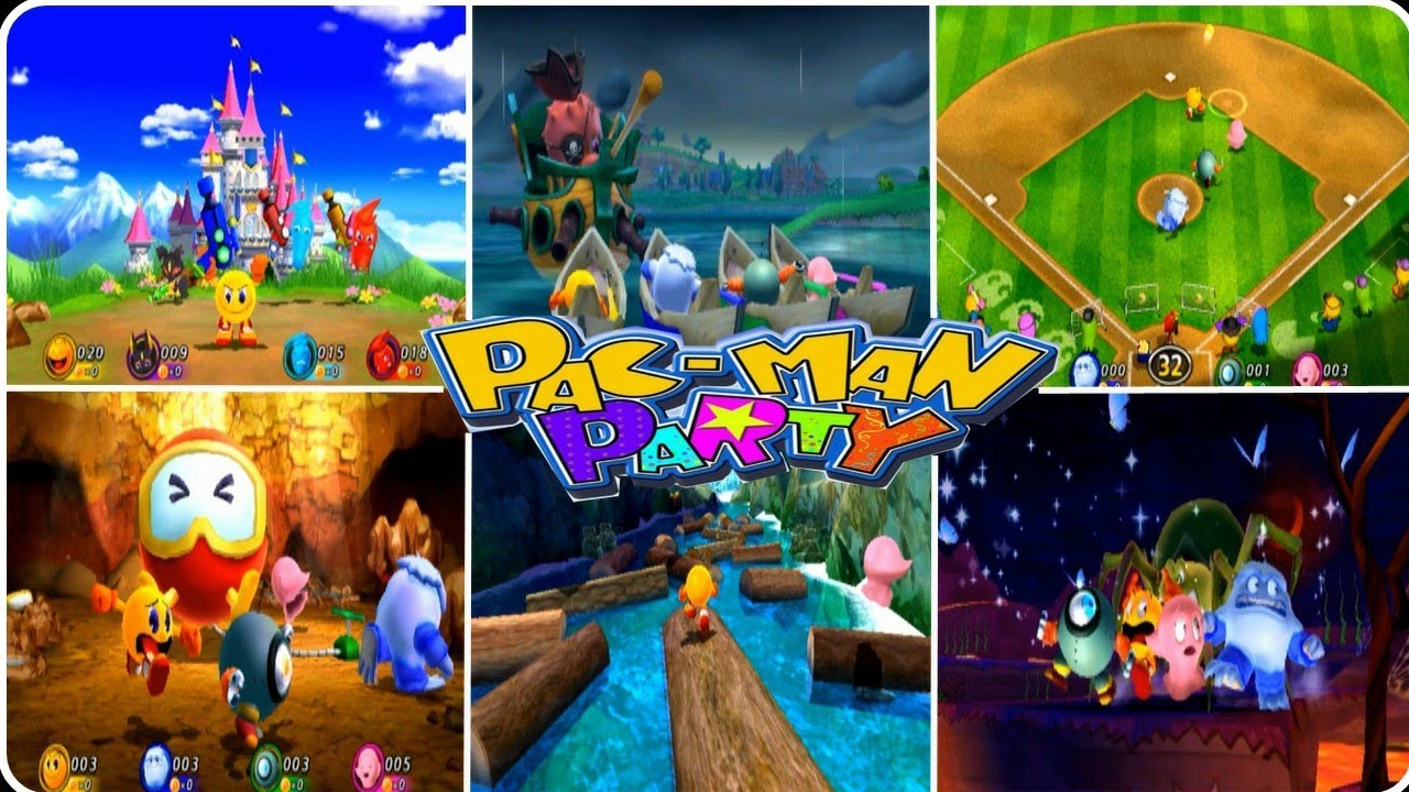 Pacman Party - nintendo wii minigames - YouTube