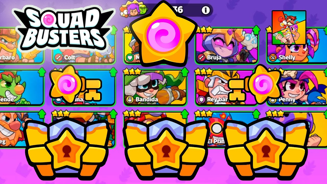 ABRIMOS 3 STAR CHEST AL MEJORAR 20 BUSTERS - Squad Busters - YouTube