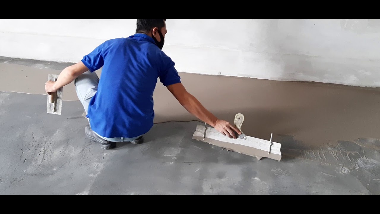 SELF LEVELING UZIN SL250 - YouTube