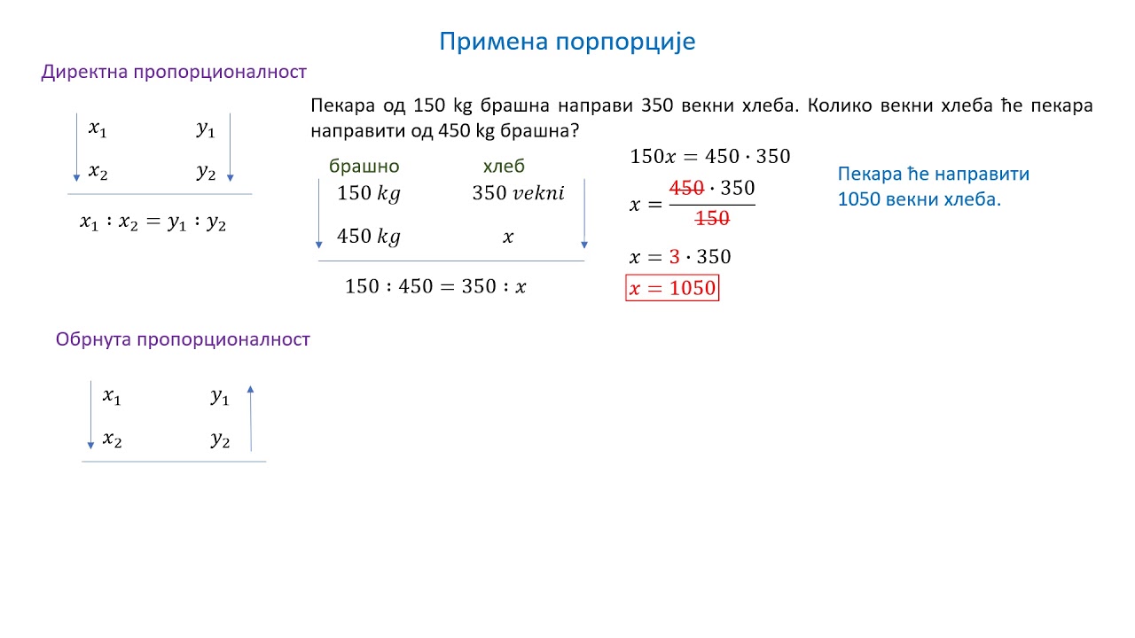 Primena proporcije teorija | Math Helper - YouTube