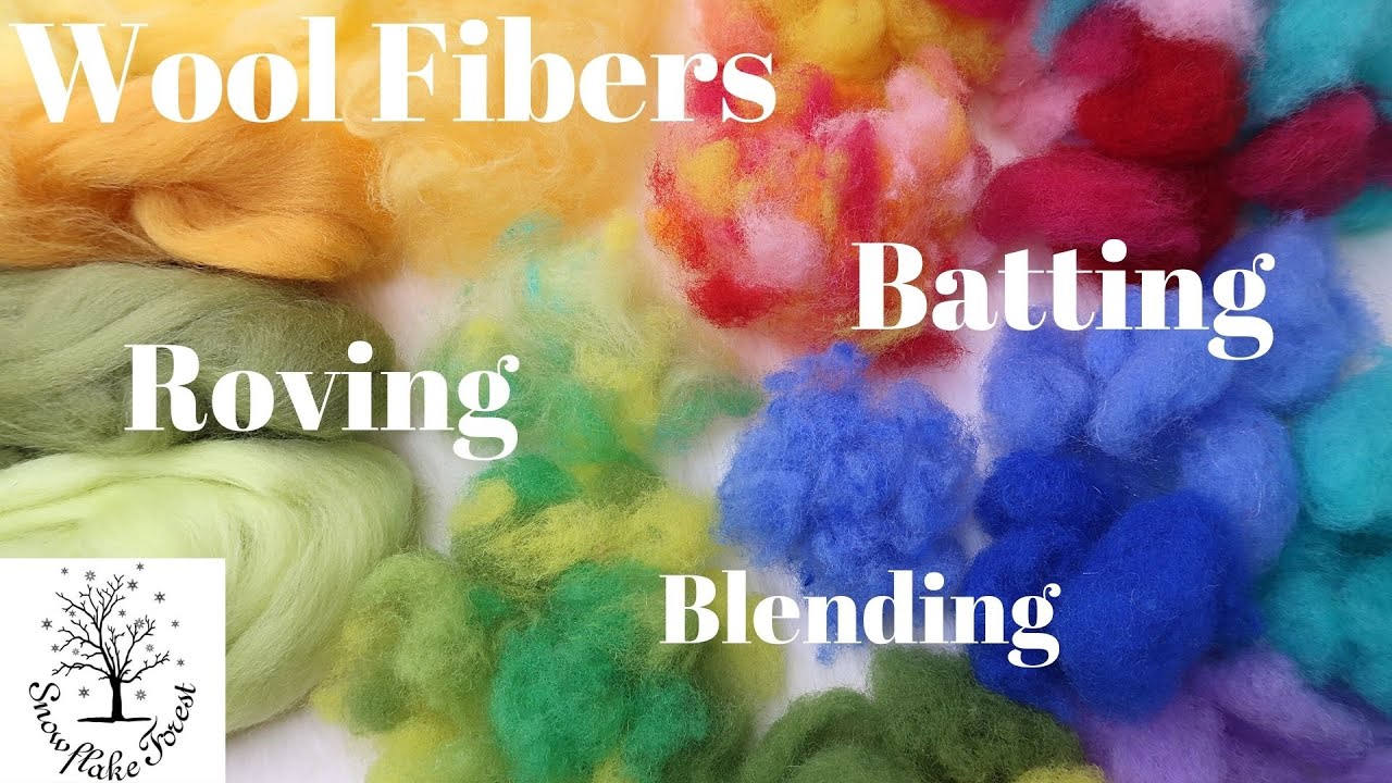 How To Mesh Wool Fibers and Colors Needle Felting - YouTube