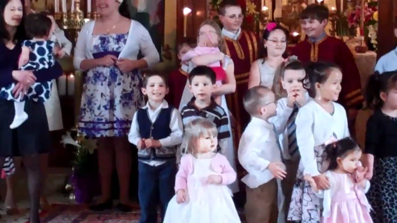 Greek Orthodox Easter - Children singing Easter Hymn - YouTube