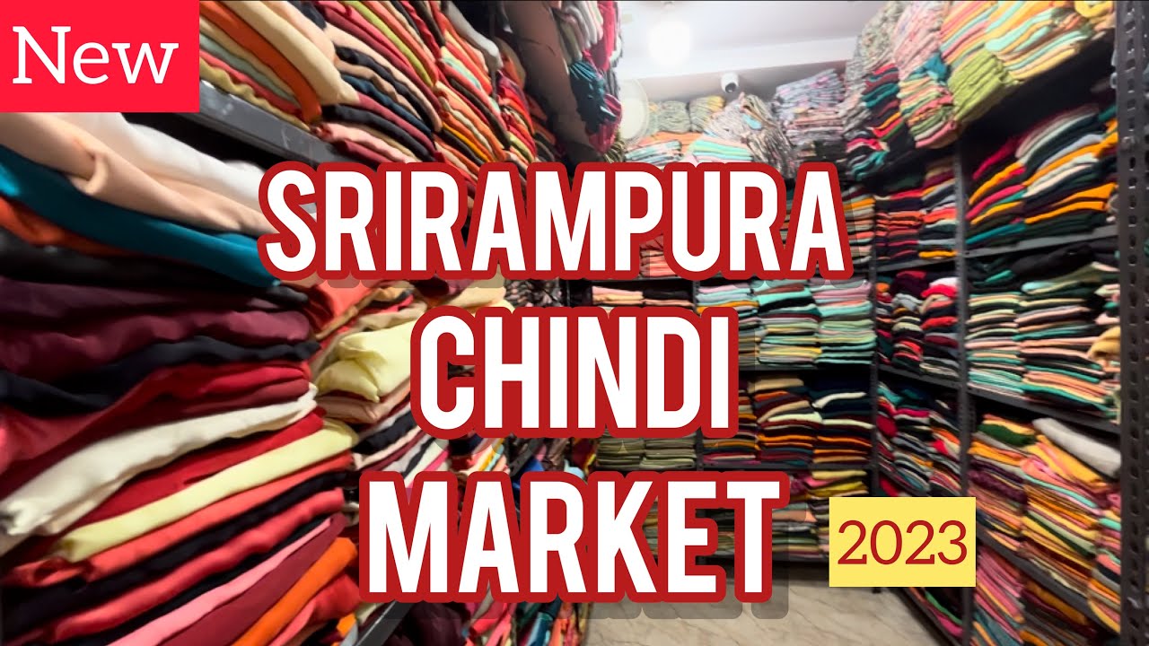 SRIRAMPURA CHINDI MARKET 2023|| Material shopping || JJ VLOGS RETURNS ...