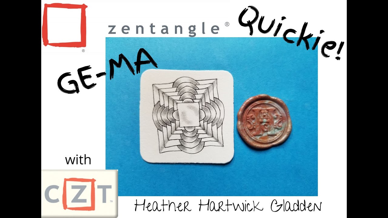 GE-MA | Zentangle® Quickie - YouTube