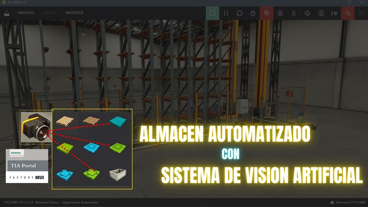 ALMACEN AUTOMATIZADO [Automated Warehouse] con SISTEMA DE VISION ...