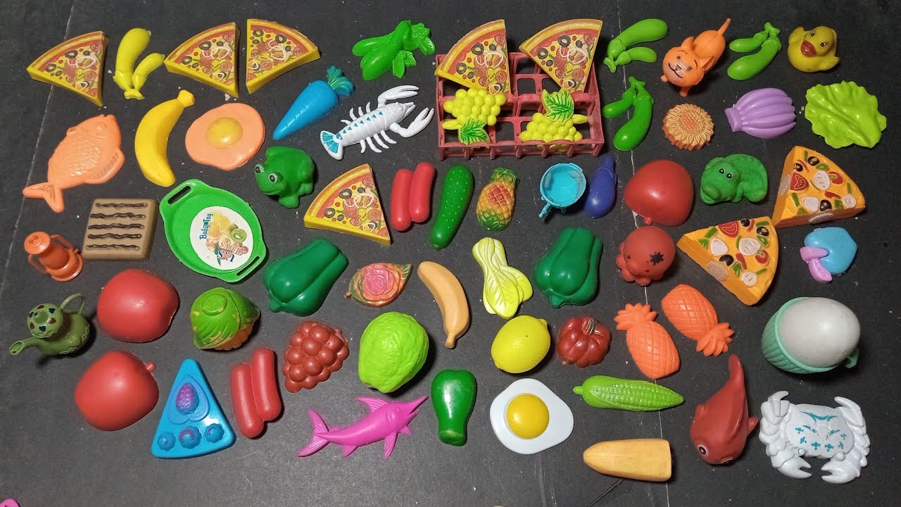 Asmr satisfying hello kitty toy set | miniature fruit set | unboxing ...