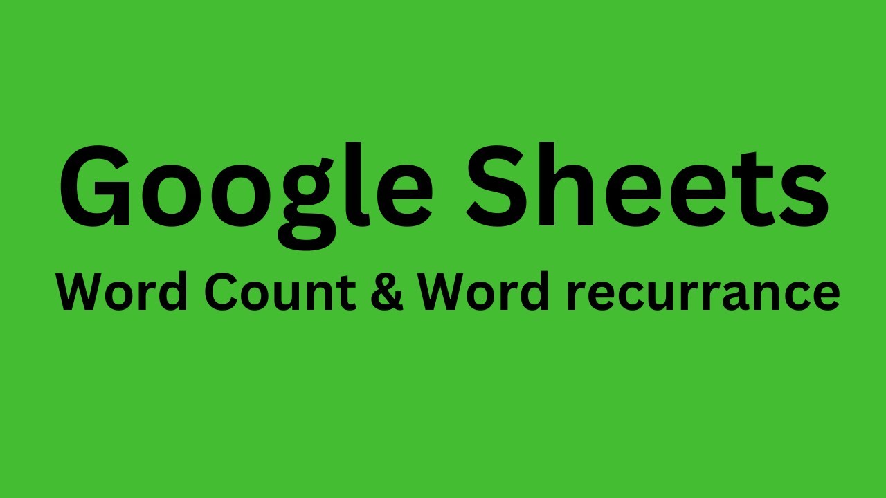 Google Sheets How To Get The Word Count In Google Sheets YouTube google-sheets-how-to-get-the-word-count-in-google-sheets-youtube