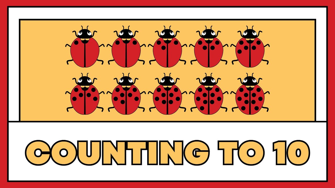 Learn Numbers 1-10 With Friendly Ladybugs For Kids!| Counting up to 10 ...