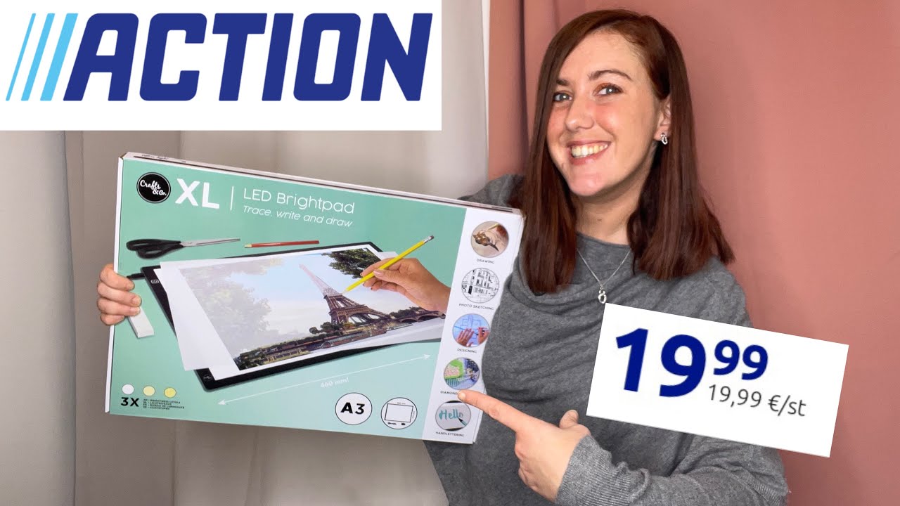 TEST PRODUIT ACTION - tablette lumineuse LED XL crafts & co #action ...