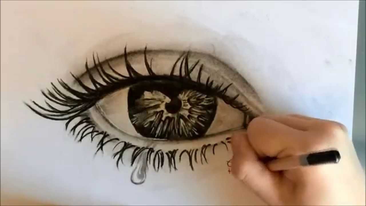 How to draw an eye - Speed Drawing/time lapse - YouTube