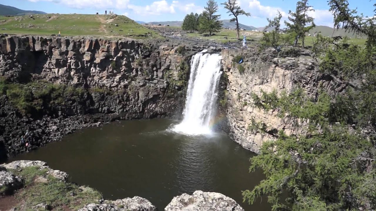 몽골 Ulaan Tsutgalan Waterfall - YouTube