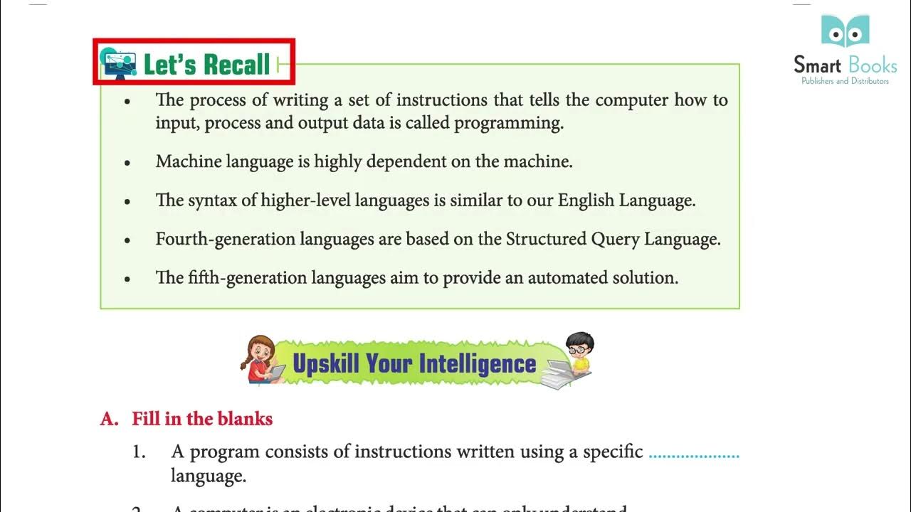 Class 6 Computer Chapter 1 Computer Language | Smart Book Publisher - YouTube