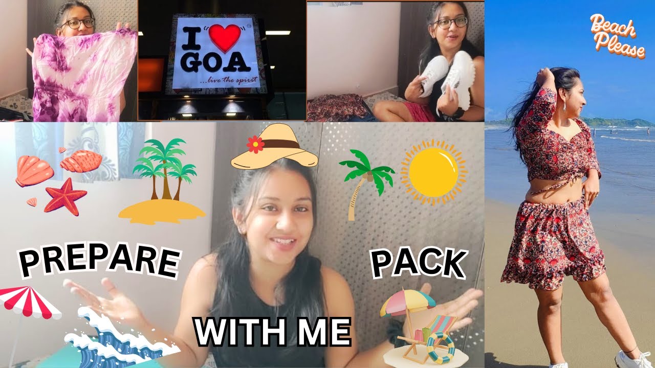 Pack for my FIRST GOA TRIP 🌴🍁| Beach Dress 🔥 | Hair & Skincare | Bags ...