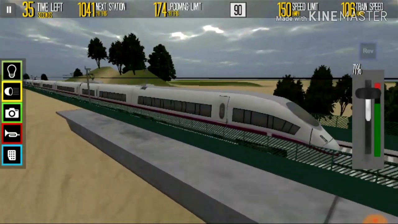 euro train simulator very speed train driving - YouTube