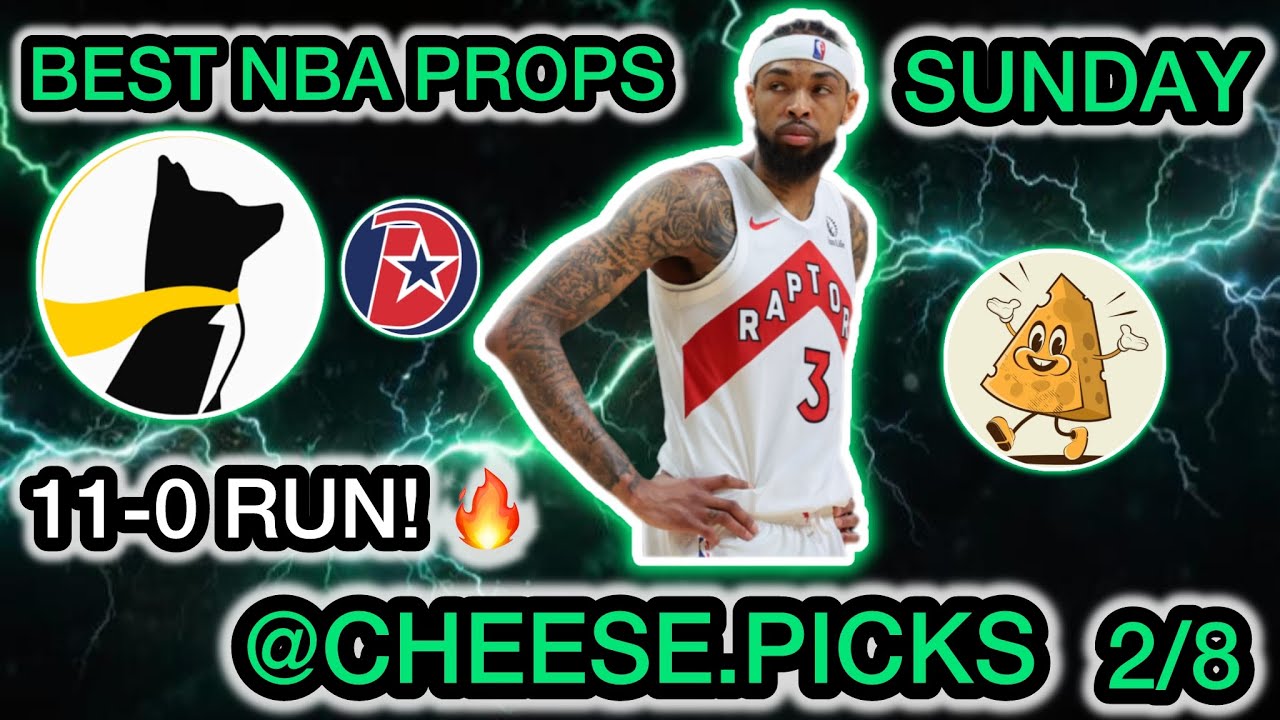 3-0 SWEEP! BEST NBA Player Props for Sunday 2/8 - BEST NBA PROPS TODAY ...