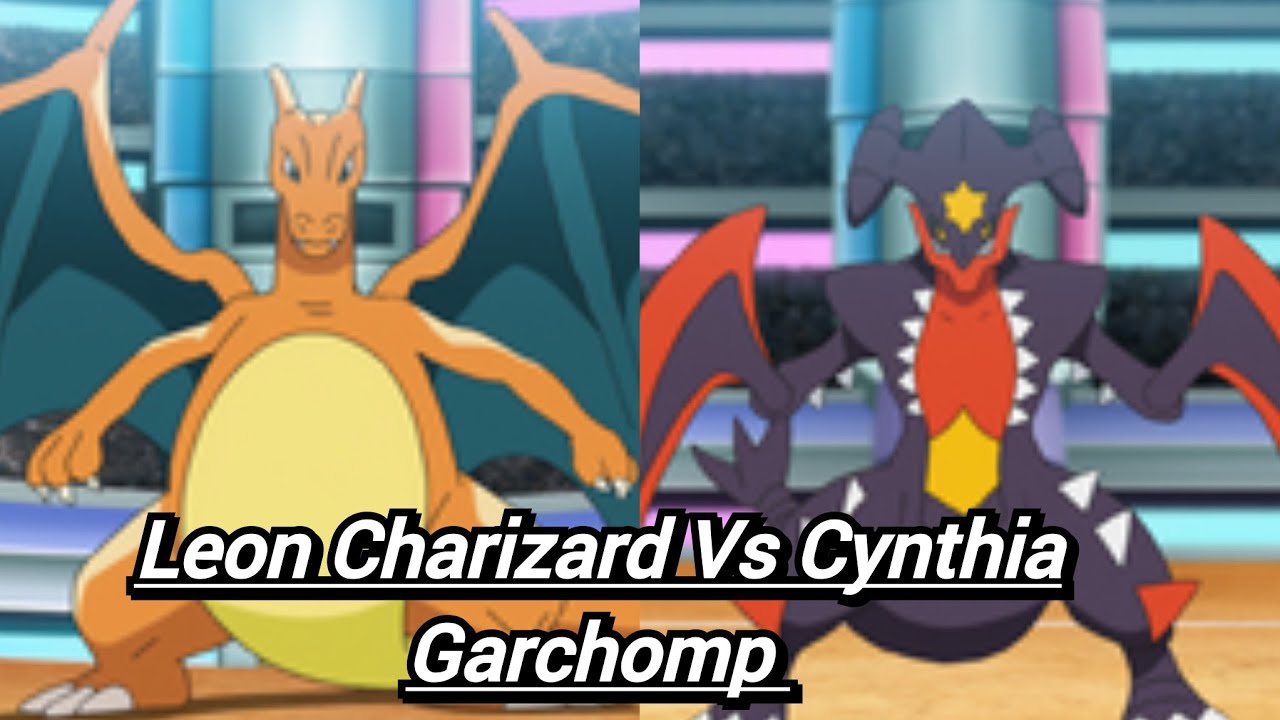 Leon Charizard Vs Cynthia Garchomp | Pokemon. - YouTube