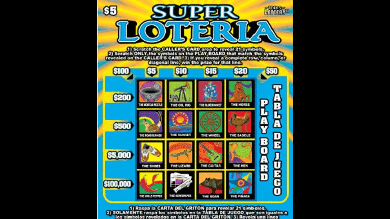 $5 Super Loteria Texas Lottery Scratch Off Ticket - YouTube