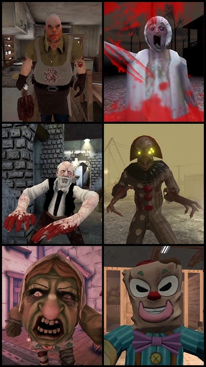 Mr Meat Vs Slendrina The Forest Vs Erish Sann Vs Death Park Vs Witch Cry 1 Vs Freaky Clown # ...