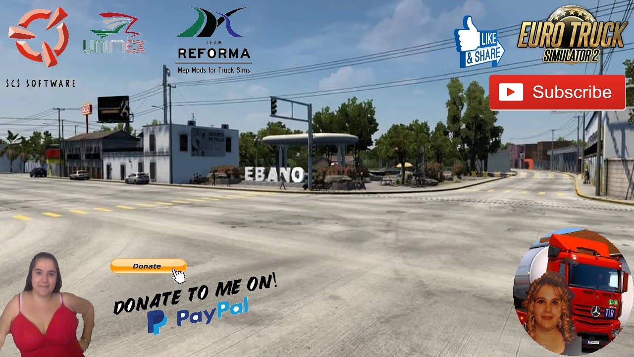 American Truck Simulator (1.45) UniMex Map ATS v1.0.2 for Reforma map ...