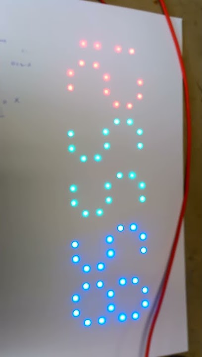 WS2812B clock with extre functionality - YouTube