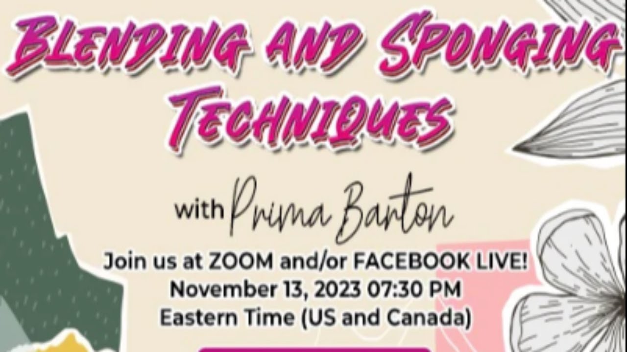 Prima Barton Blending and Sponging Techniques Webinar - YouTube