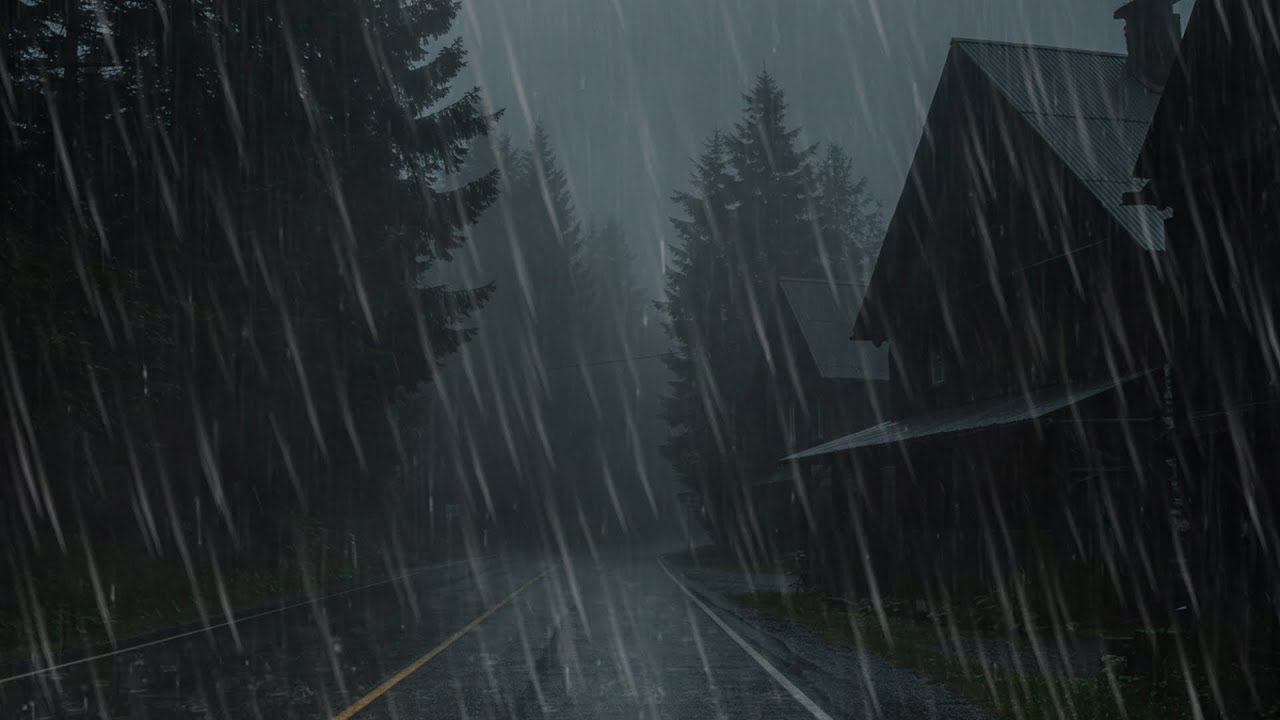 Night Thunderstorm and Rainfall for Sleep | Relax, Meditation with Calm ...