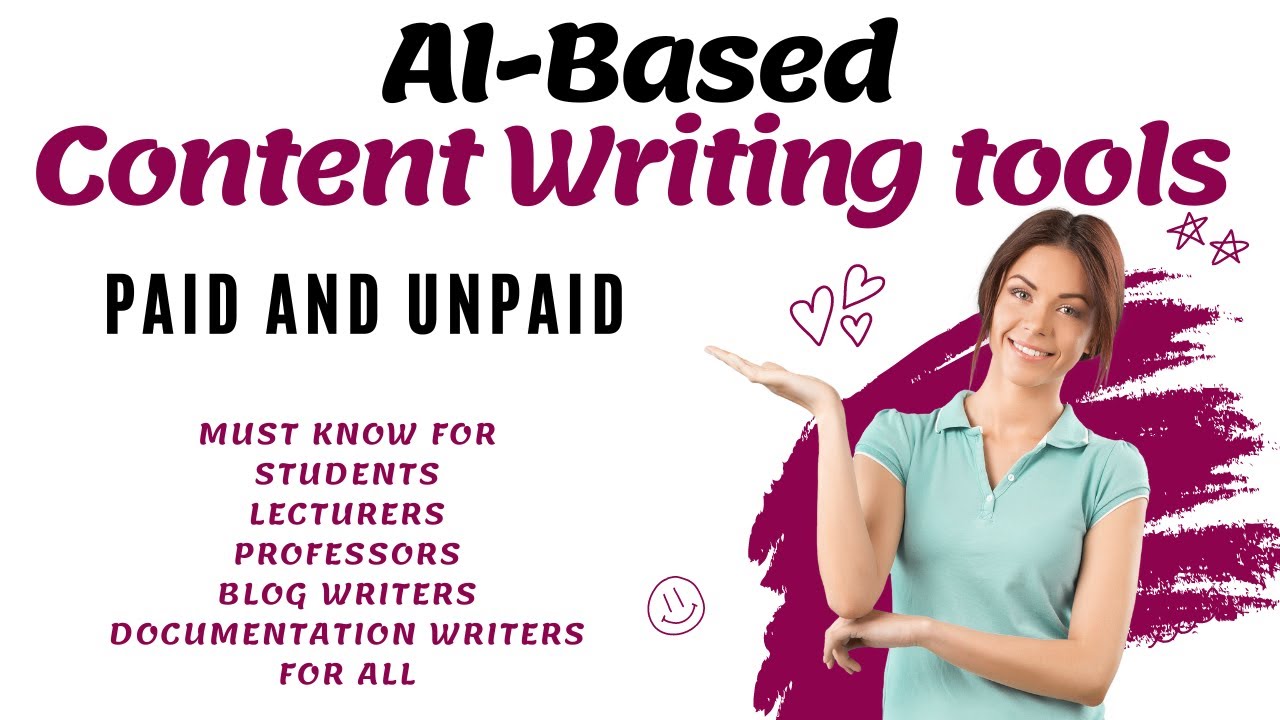 AI-based content writing tools Paid and unpaid for researchers and Students - YouTube