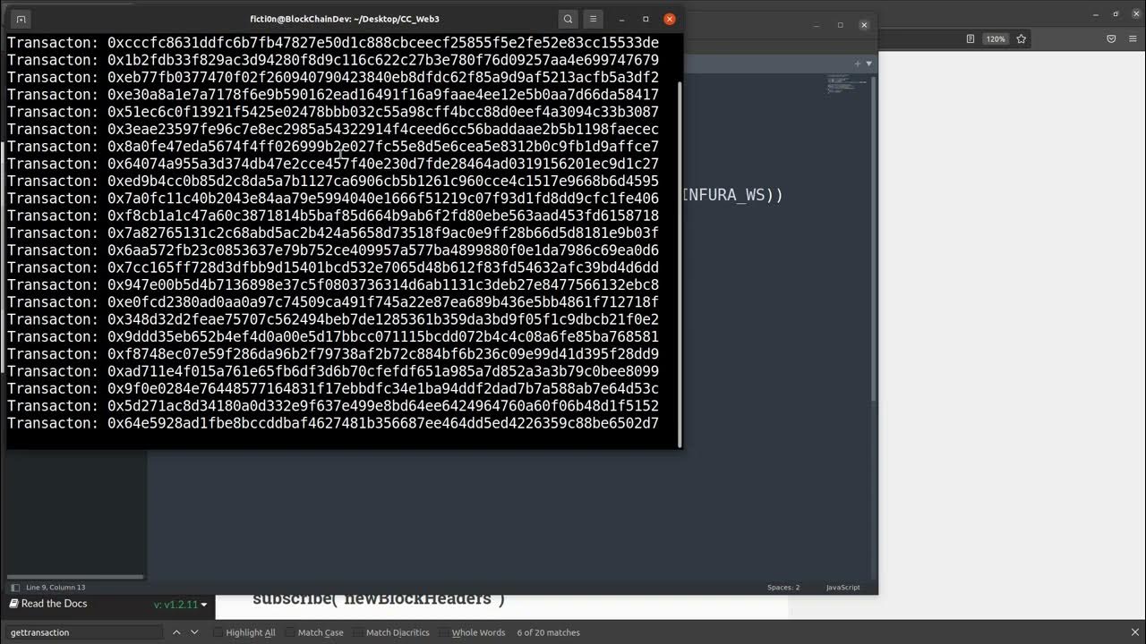 Web3 Network Monitoring 0x02 - Getting and Parsing Ethereum Transaction Data with Web3.js - YouTube