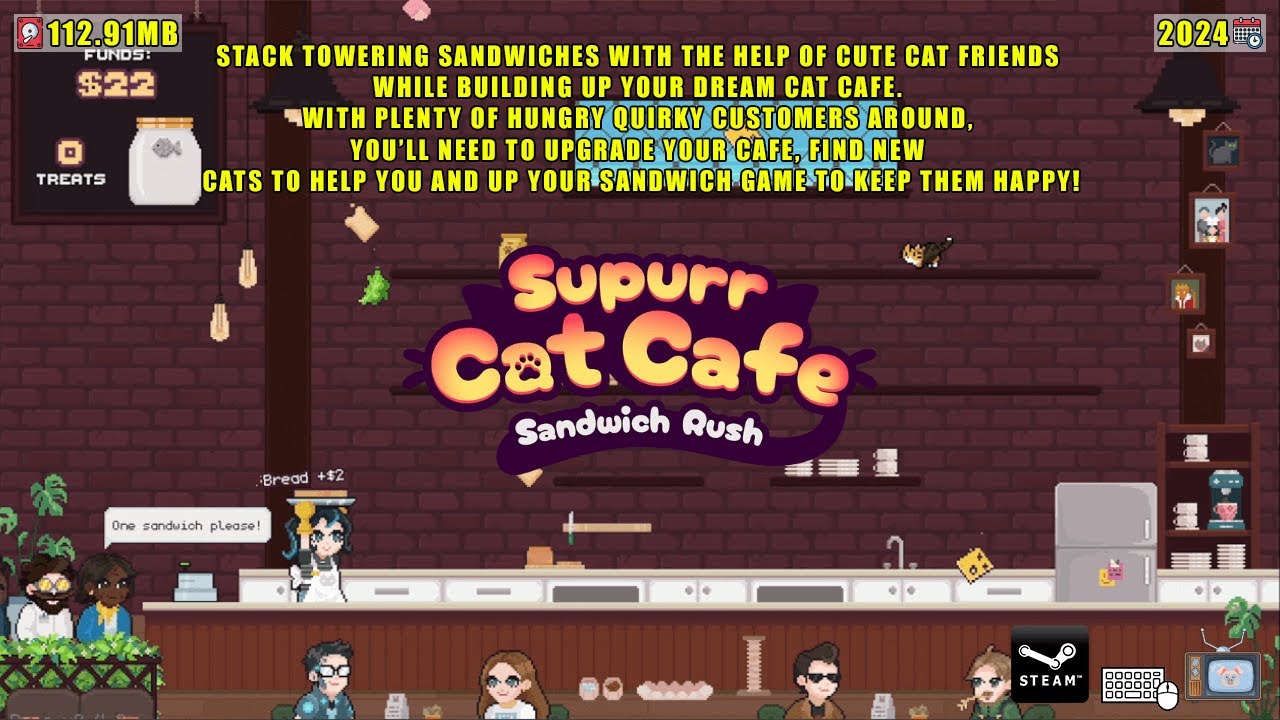 Supurr Cat Cafe Sandwich Rush: [PC] - Stack towering sandwiches with ...