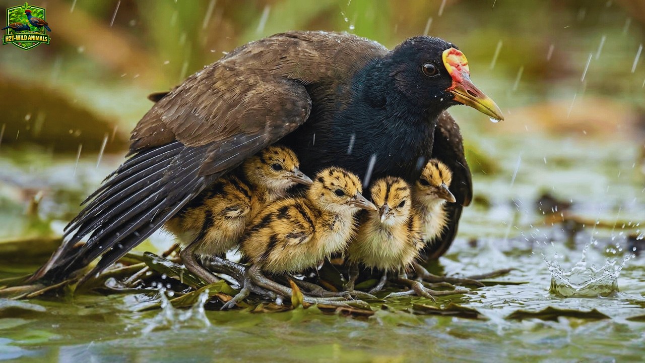 Jacana Father’s 49 Day Journey The Bird Dad Who Carries His Chicks to ...