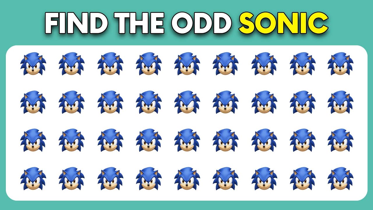 Find The Odd One Out Sonic Hedgehog 3 Edition 40 Levels Easy