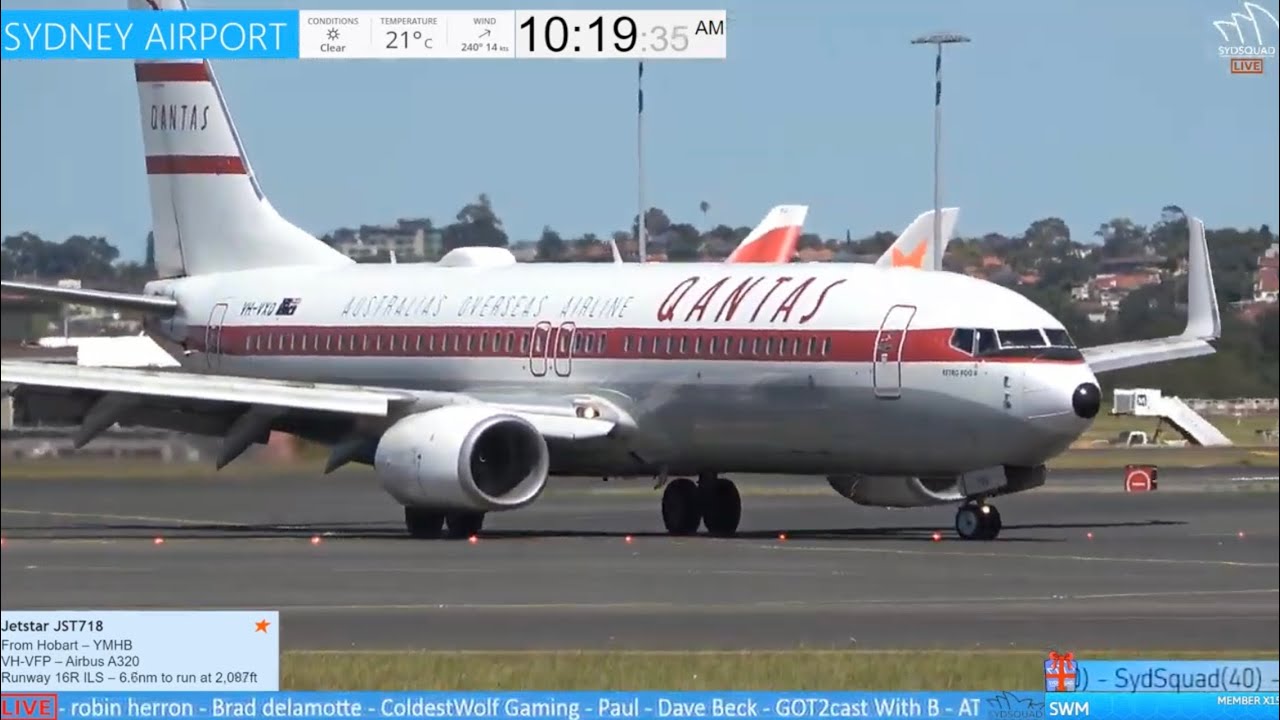 🔴 LIVE Plane Spotting @ Sydney Airport w/ Tim + ATC!🔴 Webcam Australia ...