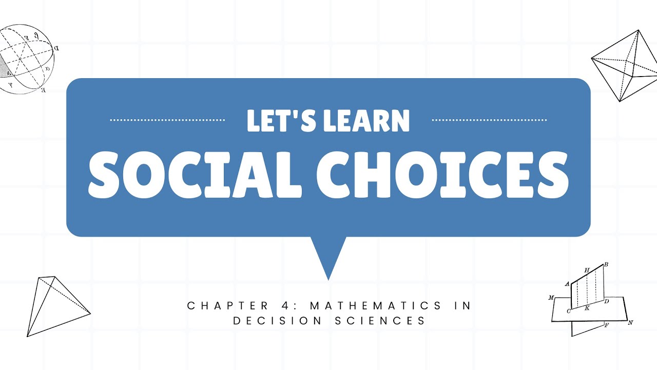 Chapter 4 - Social Choices - YouTube