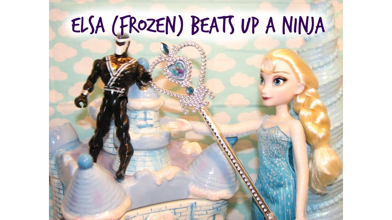 Elsa (FROZEN) Fights a Ninja!! PowWW - YouTube