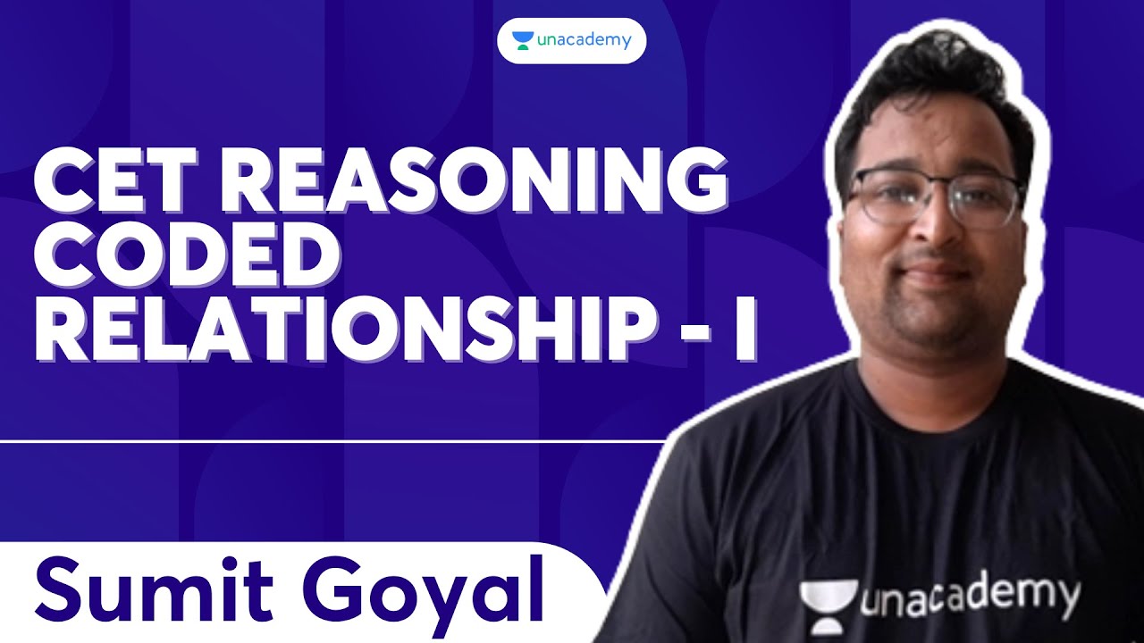 CET Reasoning Coded Relationship - I | CET GURUKUL | Sumit Goyal - YouTube