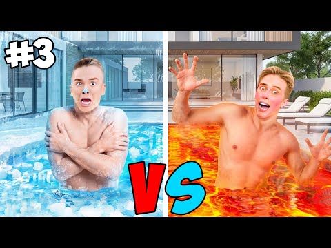 Heißer vs Kalter Pool Challenge