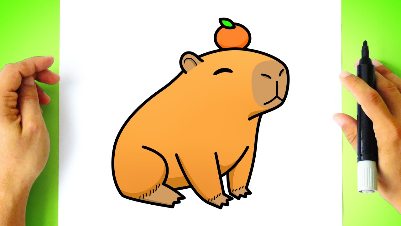 Como DESENHAR uma CAPIVARA KAWAII - Cómo DIBUJAR un CAPIBARA KAWAII ...
