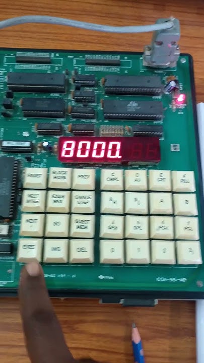 8085 Microprocessor program to enter into kit - YouTube
